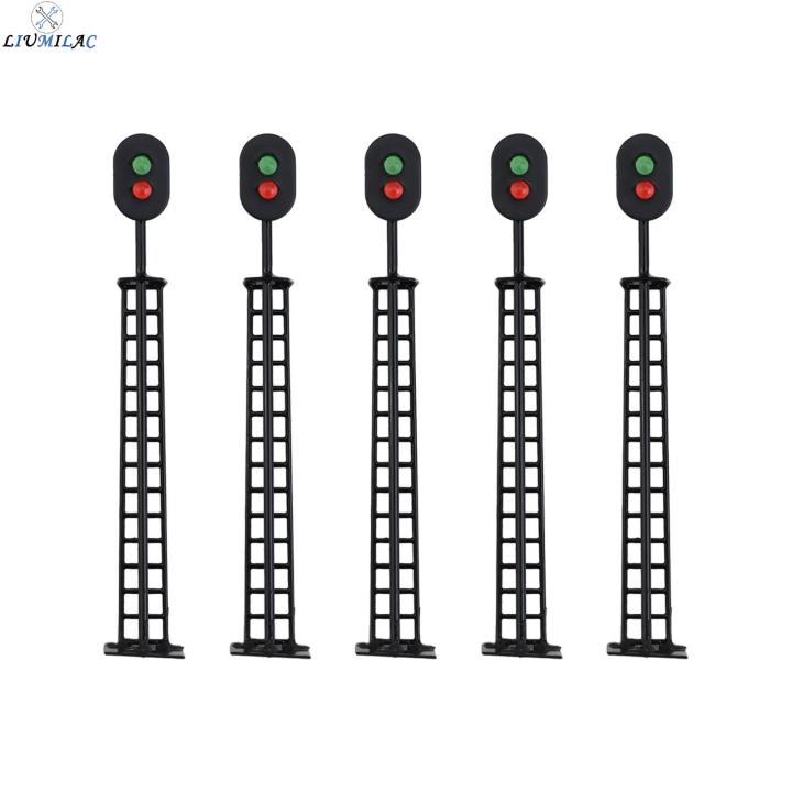 LIUMILAC 5X HO Scale LED Signal Lights for Model Railway Complete ...