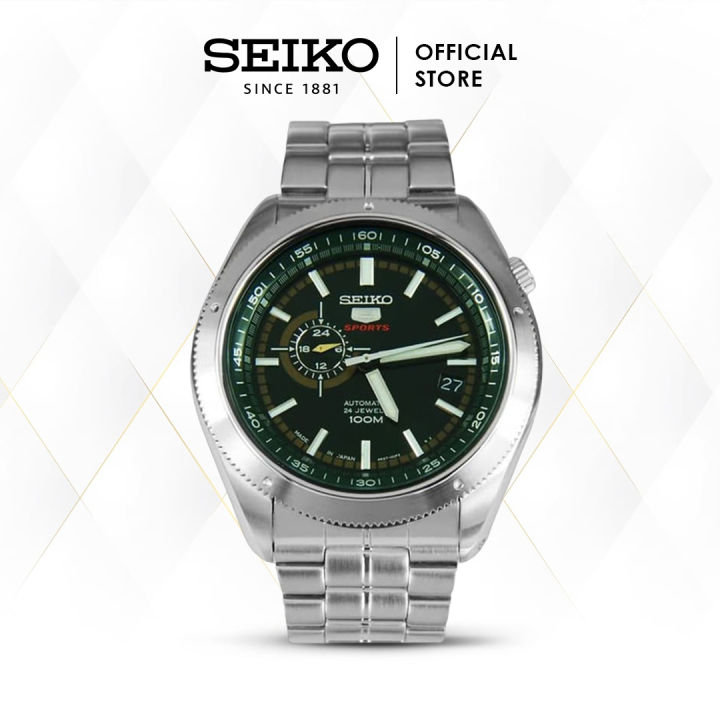 Jam Tangan Pria Seiko 5 Sports SSA063 Dark Green Automatic Original ...