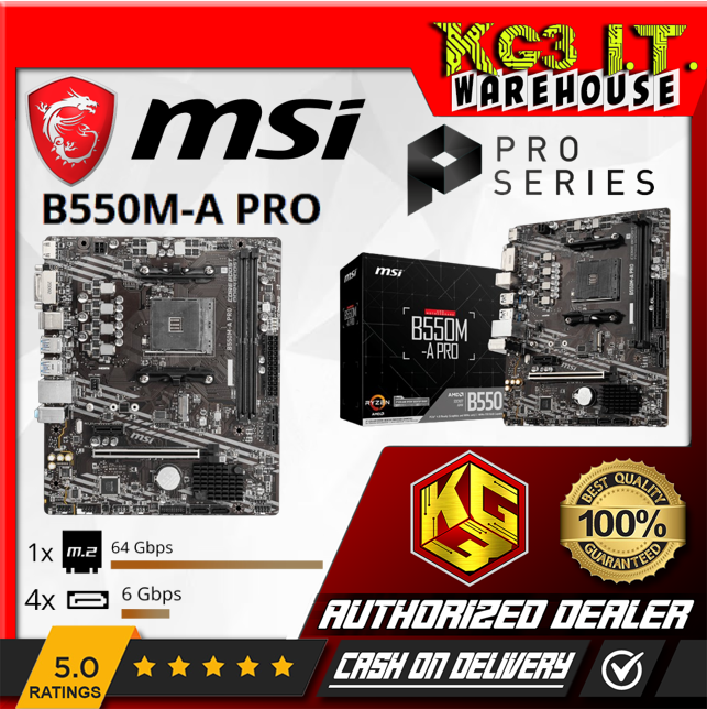 MSI B550M-A PRO Ryzen Micro ATX Motherboard | Lazada PH