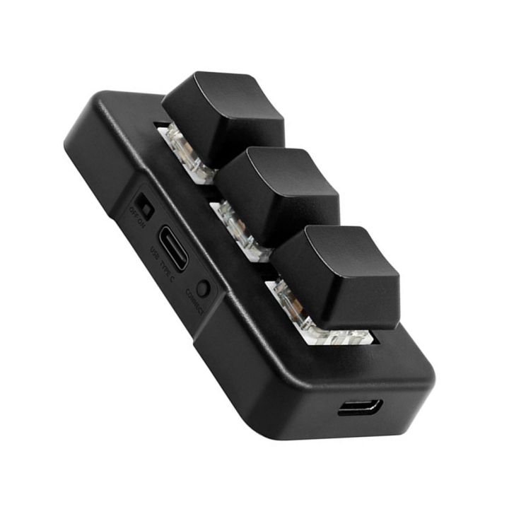 Mechanical Game Keyboard 3 Key Miniature Keypad Customized Programmable ...