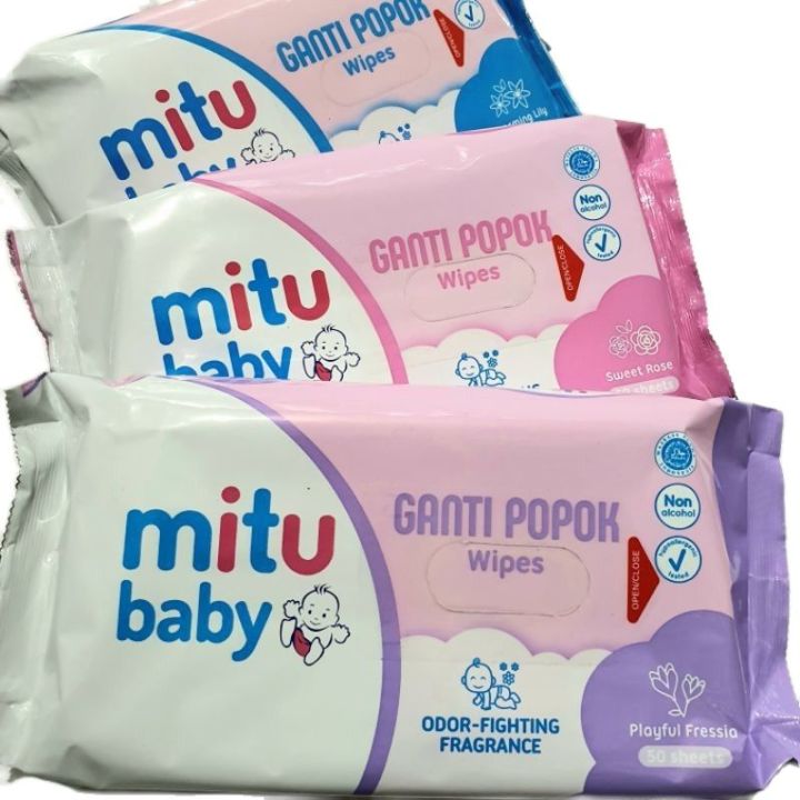 Mitu Tisu Basah 50 Sheets Baby Wipes Tissue Ganti Popok ( 1 pcs ...