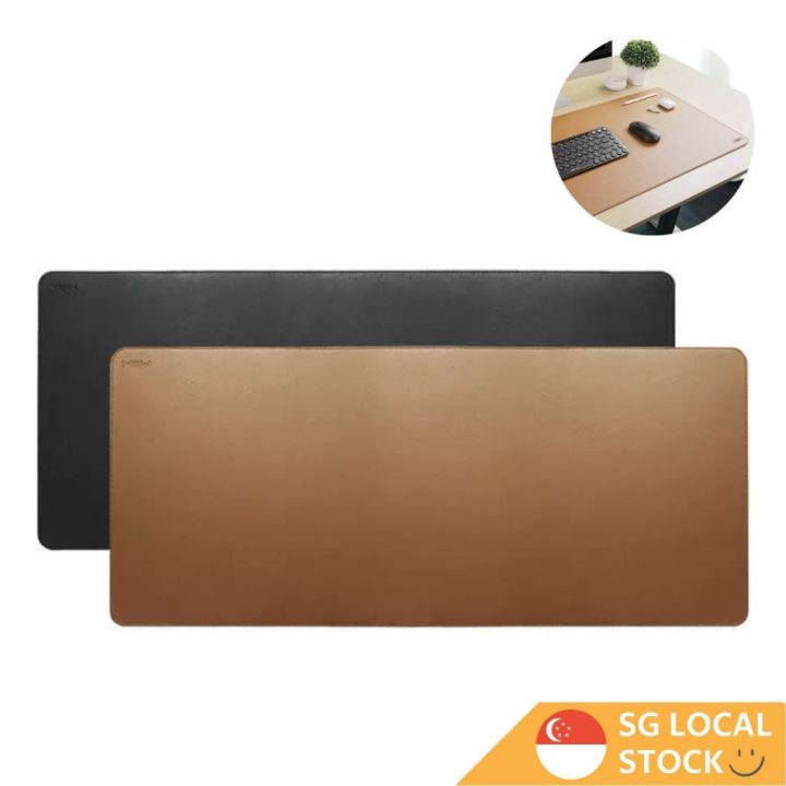 Mouse Pad Large Leather and Cork Mouse Pad Waterproof for Office Desks ...