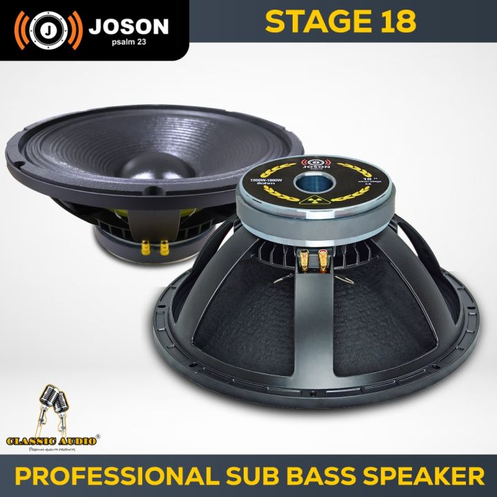 Joson Stage 18 Professional Audio Speaker 220MM Magnetic Steel ...