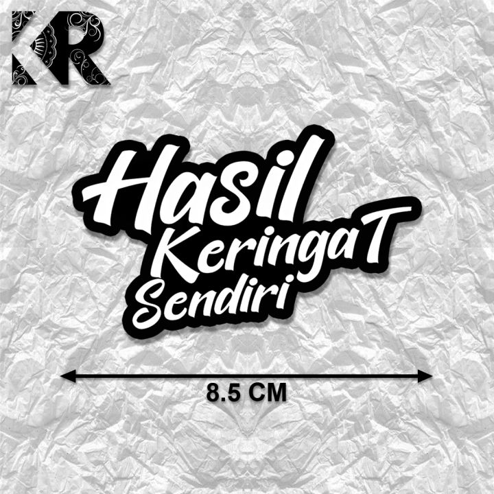 Stiker MB HASIL KERINGAT SENDIRI Sticker Racing Label | sticker motor ...