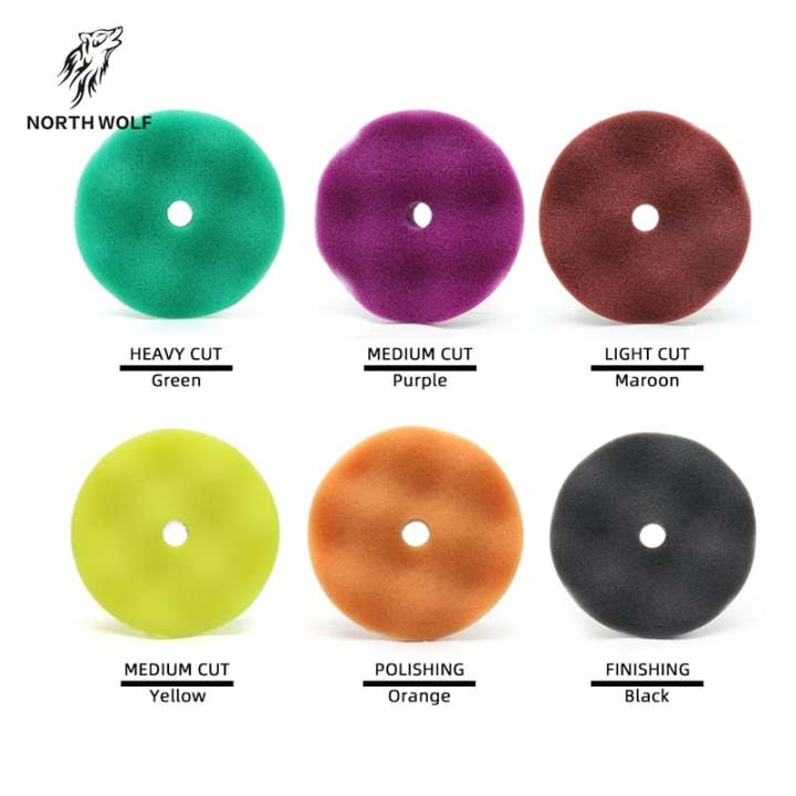 NORTH WOLF 5-inch Dual Action Auto Detailing Foam Buffing Pad WAVE ...