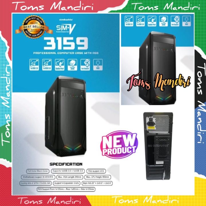Casing Simbadda Sim V-3159 + PSU 380 Watt | Lazada Indonesia