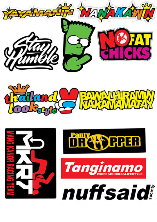 THAI MOTORCYCLE STICKER SET STIX2 (READ DESCRIPTION FOR SIZE) | Lazada PH