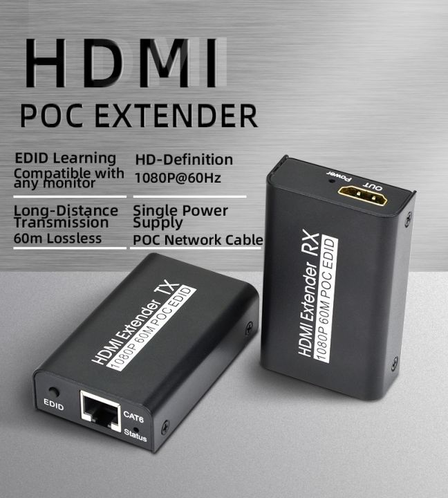 [localstore.my] HDMI LAN Extender Over Single Cat-5E Cat-6 RJ45 Up To ...