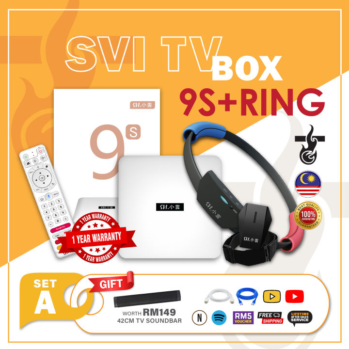 【SVI Cloud 9S W/Free Gifts】🔥 Ready Stock 🔥 Android 12 8K Smart TV B0X (Original Malaysia Version ...