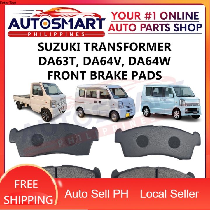Suzuki Transformer DA63T/DA64V/DA64W Front Brake Pad Set COD | Lazada PH