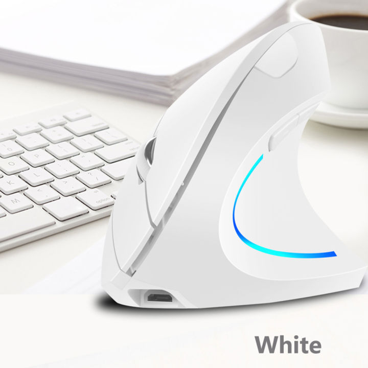 2.4G Wireless Vertical Mouse Rechargeable Upright Ergonomic Mouse 3 ...