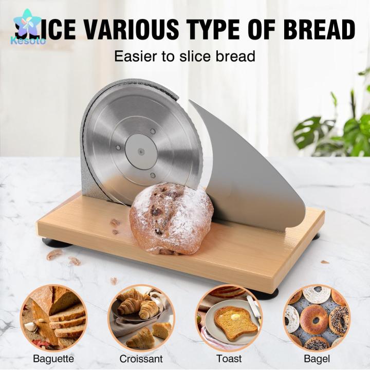 Kesoto Manual Bread Slicer Bread Cutting Machine Evenly Slicing Bread ...