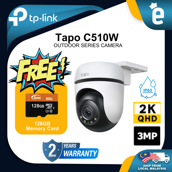 TP-Link Tapo C510W 2K CCTV Pan Tilt AI Outdoor Home WiFi Network Security Camera | Lazada