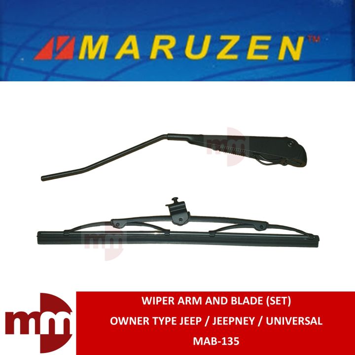 MARUZEN WIPER ARM AND BLADE for OWNER TYPE JEEP / JEEPNEY PUJ (SOLD AS ...