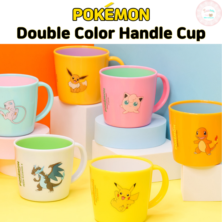 Pokémon Cup Double Color Handle Cup Made in Korea Pokemon Cups for Kids ...