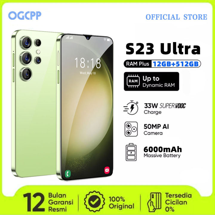 smartphone s23 ultra (12GB/512GB) hp terbaru 2024 Garansi 1 tahun ...