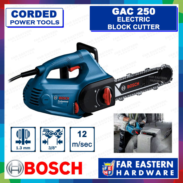 BOSCH GAC 250 AAC Electric Aerated Block Concrete Cutter w/ TCT Saw ...