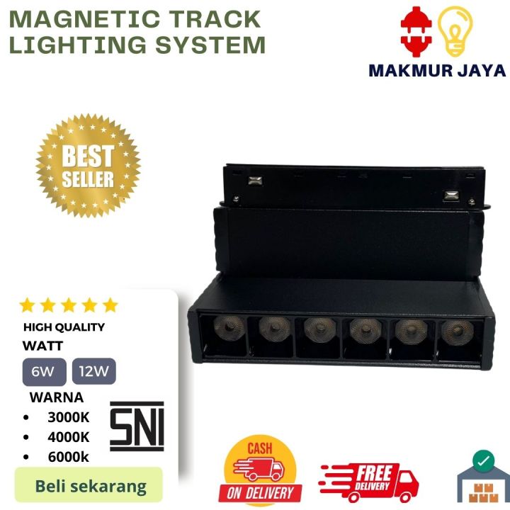 LUXMEN LED MAGNETIC TRACK LIGHT ROTA TABLE LINIER FLOODLIGHT 5 12 WATT 3000K 4000K 6000K/LUXMEN ...