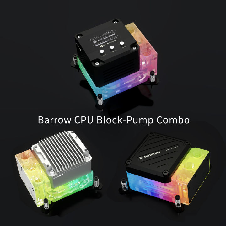Barrow AIO Pump Reservoir Cpu Block 3 In 1, Water Cooling Sytem for Itx ...