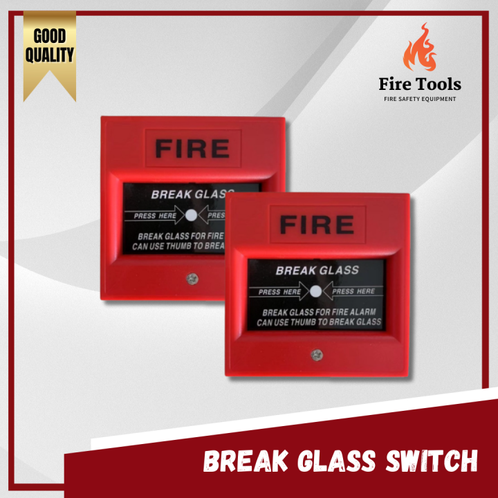 Fire Alarm Switch Break Glass Manual Bell Call Safety Fire Alarm Bell ...