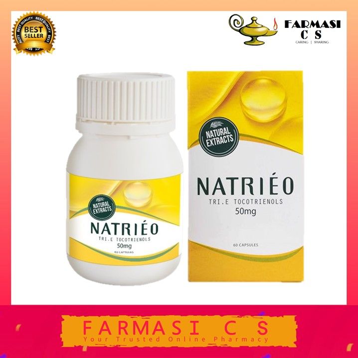 Natrieo TRI.E Tocotrienols 50mg 60 Capsules EXP:07/2027 [ FARMASI CS ...