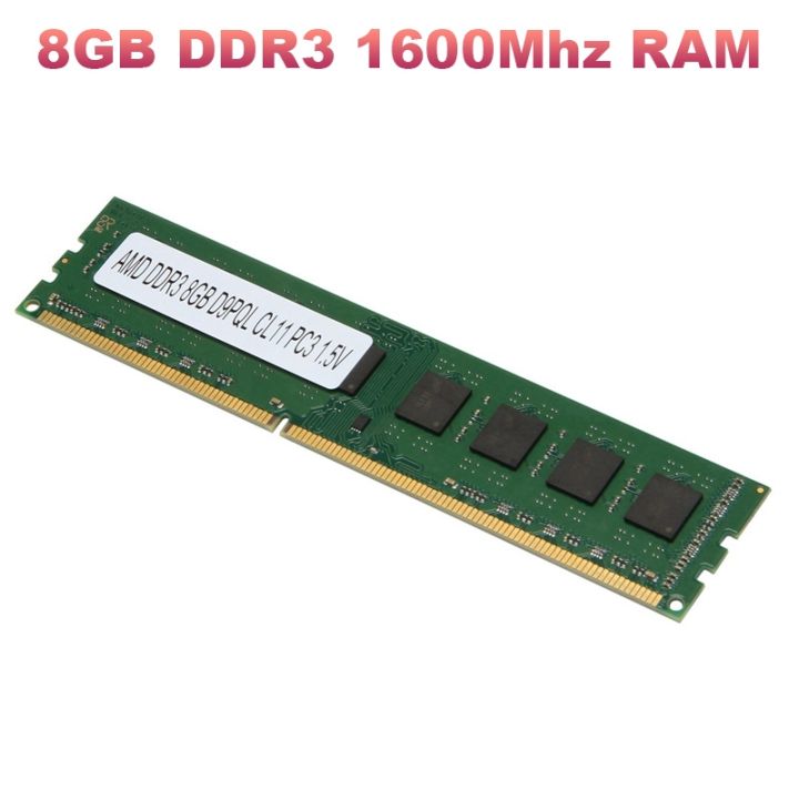 (AGUQ) 8GB DDR3 1600Mhz Memory RAM PC3-12800 1.5V Desktop Memory SDRAM ...
