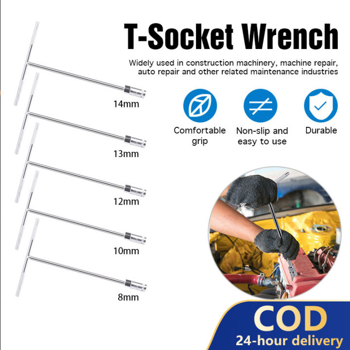 T wrench long and short Motorcycle Car Wrench tools 8mm / 10mm / 12mm ...