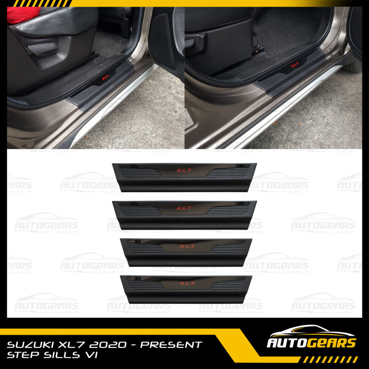 Suzuki XL7 (2020 - 2025) Door Side Step Sills with Red Logo | Lazada PH