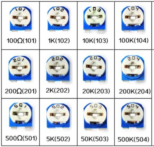 โวลลุ่ม เกือกม้า VR Variable Resistor ตัวต้านทานปรับค่าได้ สามารถเลือก ...