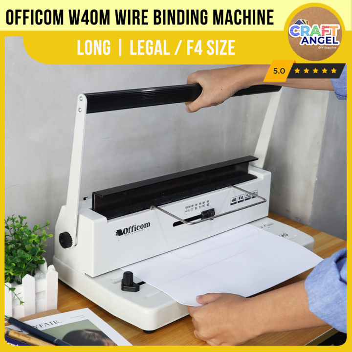 Wire Binding Machine (Long | Legal) Officom W40M F4 Size Heavy Duty ...
