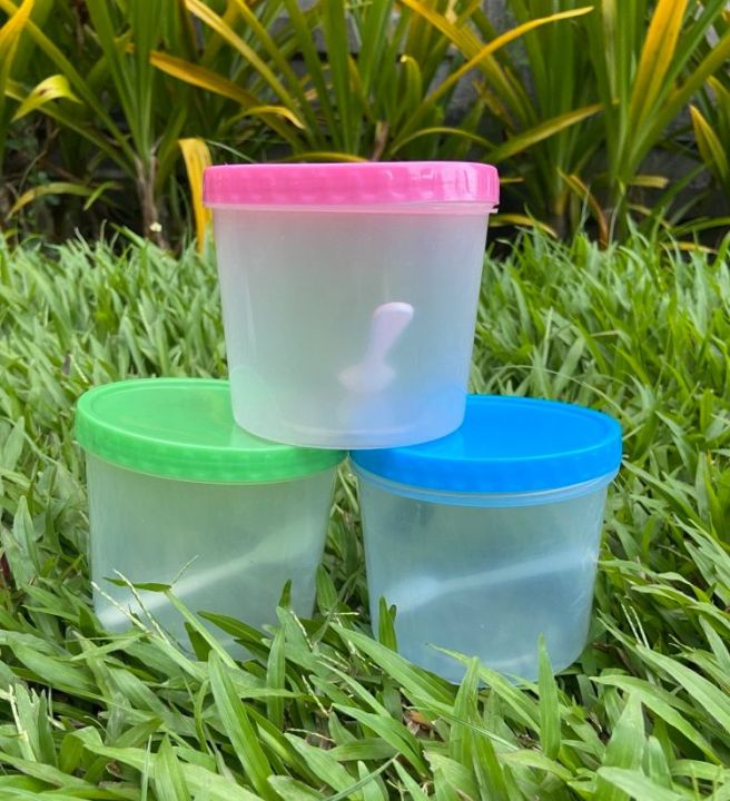 LHK 1pc (500mL-1700mL) Small to Large Plastic Canister/ Food Dressing ...