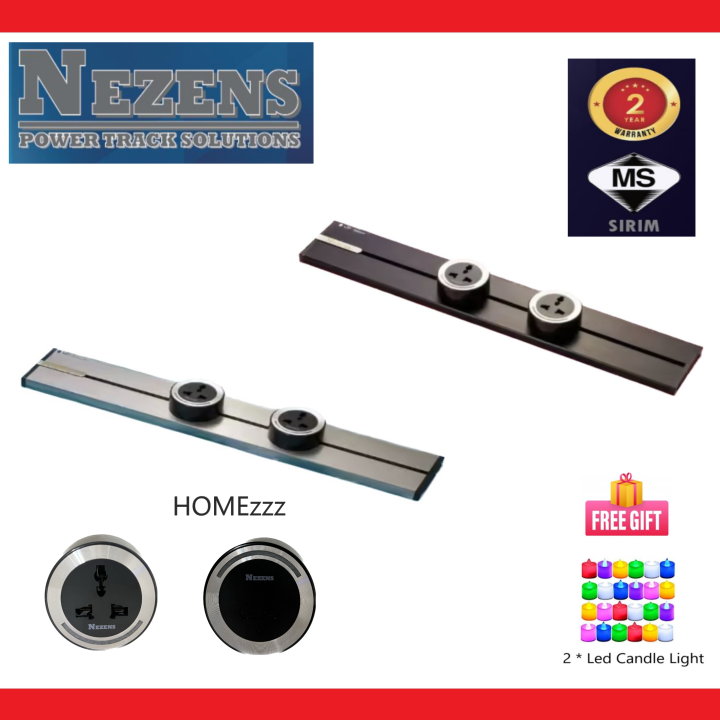 Nezens Zen Series Power Track /Universal Adaptor/ Double USB/ USB C+A ...