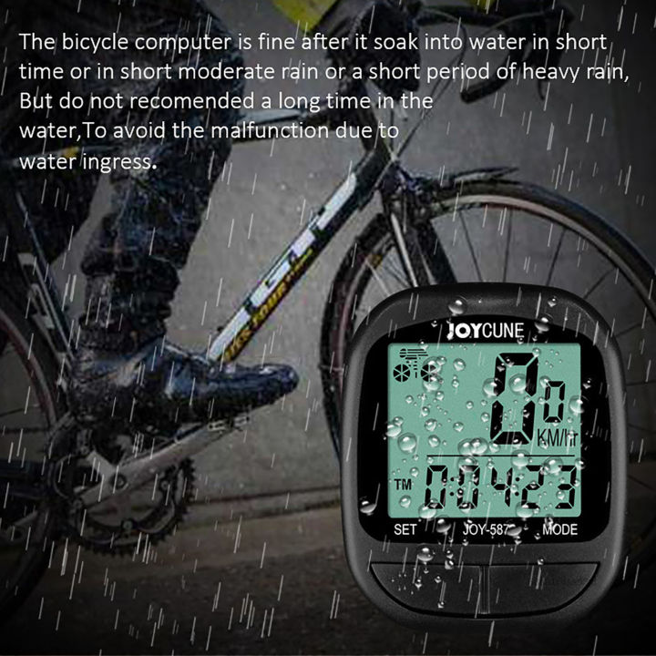 Compact Wired Bike Computer Compact Wired Waterproof Speed Cycling ...