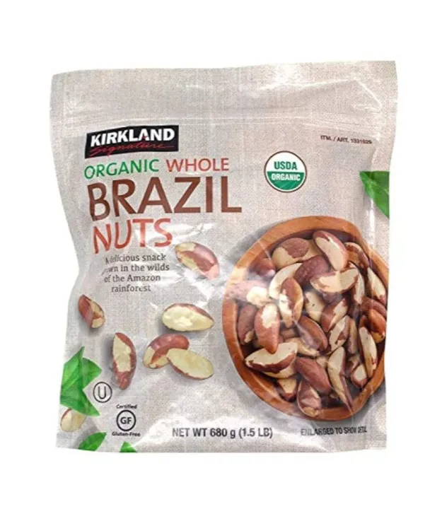 Kirkland Signature Organic Whole Brazil Nuts 680g. เคริกแลนด์ ออแกนิก ...