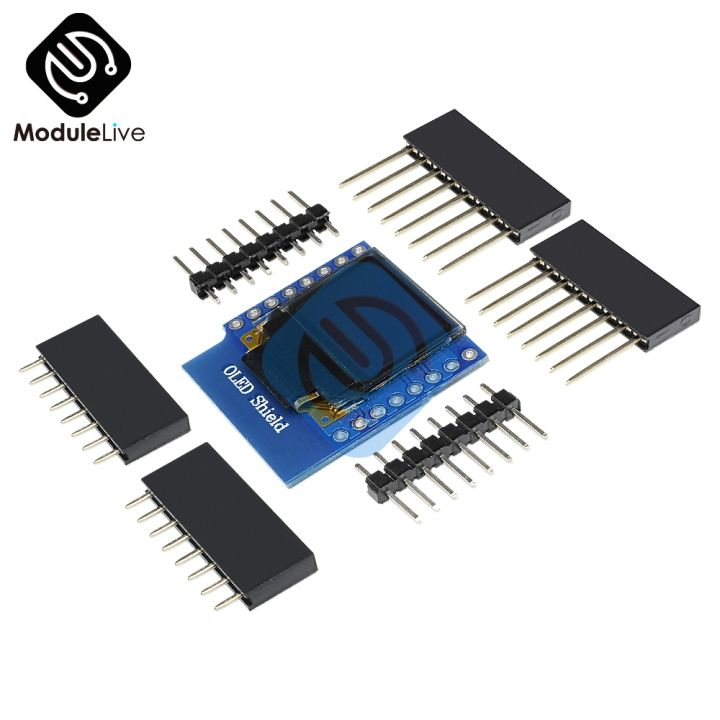 0.66" Inch 64x48 Iic I2c Oled Display Module Ssd1306 Shield Lcd Screen For Wemos D1 Mini Esp8266 ...