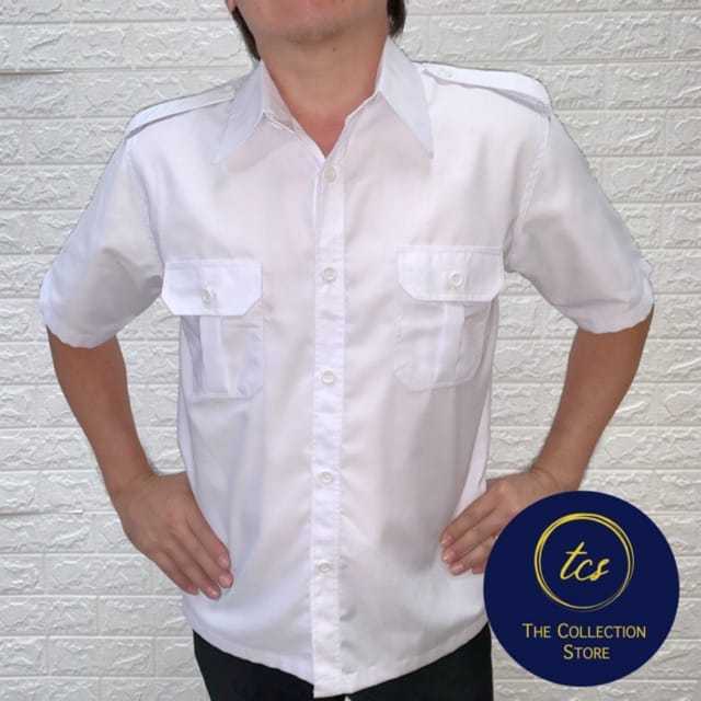 Kemeja Putih PNS Pria HEM Putih ASN Atasan Putih PDH Baju Putih PNS ...
