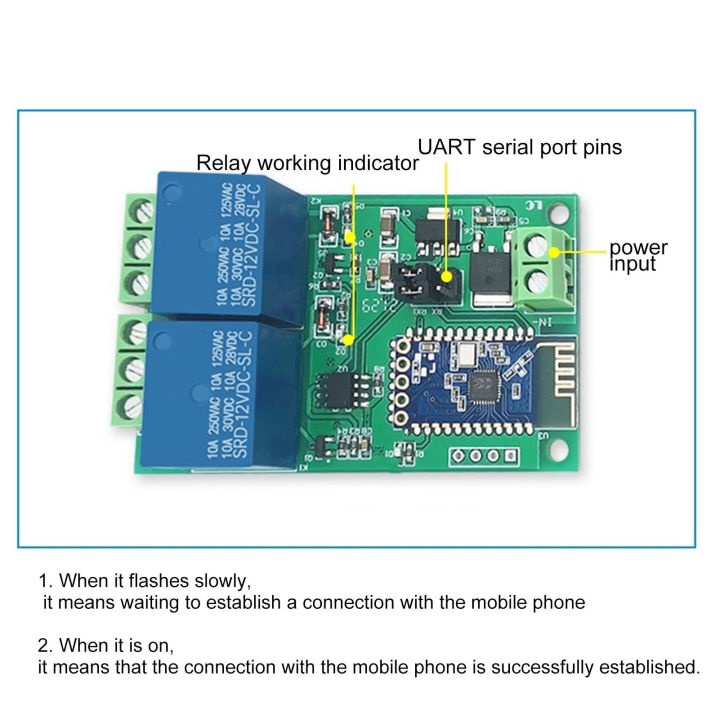 Relay Switch Board Quick Response Bluetooth Remote Control Relay Switch ...