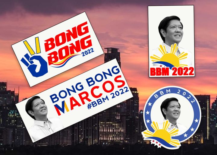 BongBong Marcos Sticker 2022 Set 2 | BBM Sticker 2022 | Car Decals ...