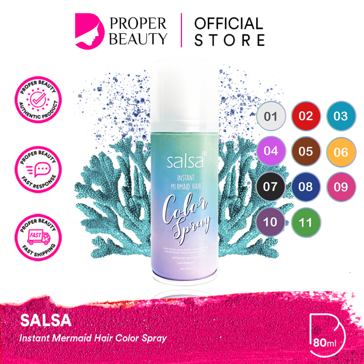 SALSA Instant Mermaid Hair Color Spray Indonesia / Cat Rambut Temporary ...