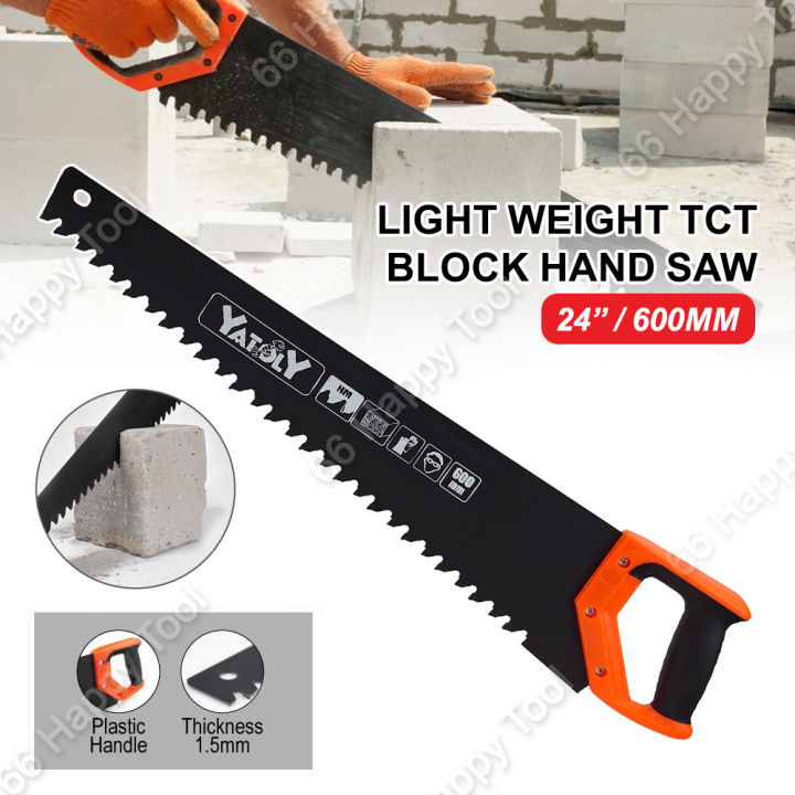24" Light Weight TCT Block Hand Saw Stone Ruggedized Cutter Concrete Saw Metal Saw Masonry Saw ...