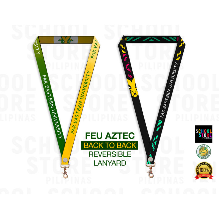 2024 FEU Tamaraws AZTEC Reversible Lanyard - Back to Back - Far Eastern ...