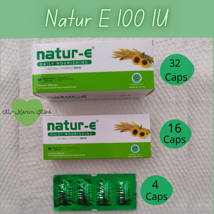 [ORIGINAL] NATUR E 100 IU Vitamin Kulit dan Membantu Kesuburan Penyubur ...