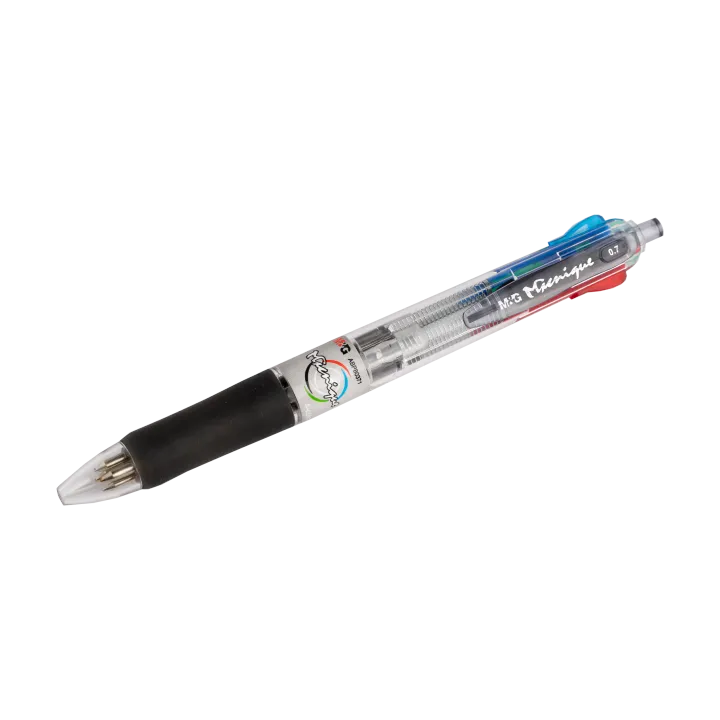 M&G Ballpen 4in1 UNIQUE 0.7mm BK/BL/RD/GN ABP80371 (12pcs) | Lazada PH