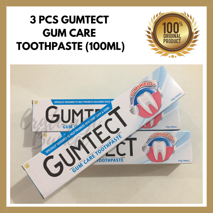 GUMTECT GUMCARE TOOTHPASTE: 3 PCS|PROMO PACK|SALE|SUGARE FREE|SAFE FOR ...