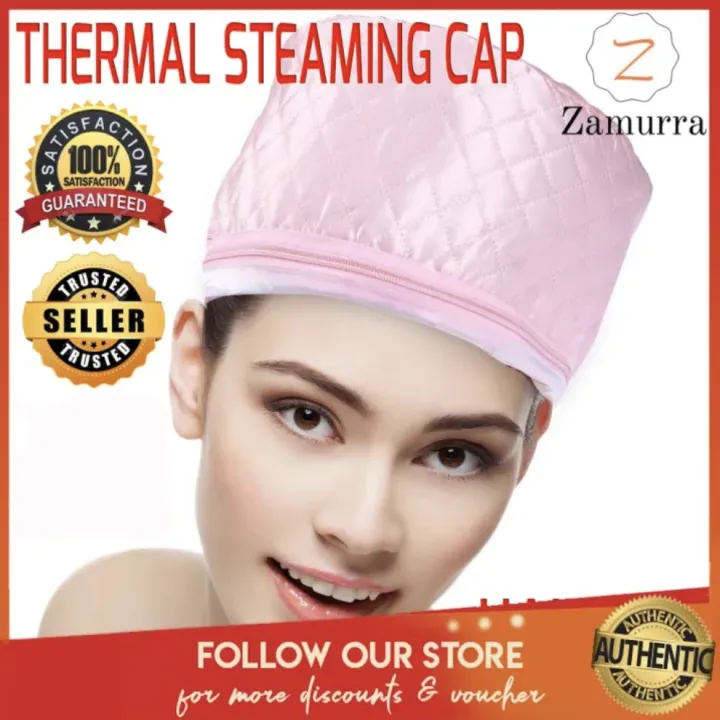 Electric Hair Spa Thermal Steaming Cap Hair Care Salon Best For Hot Oil ...