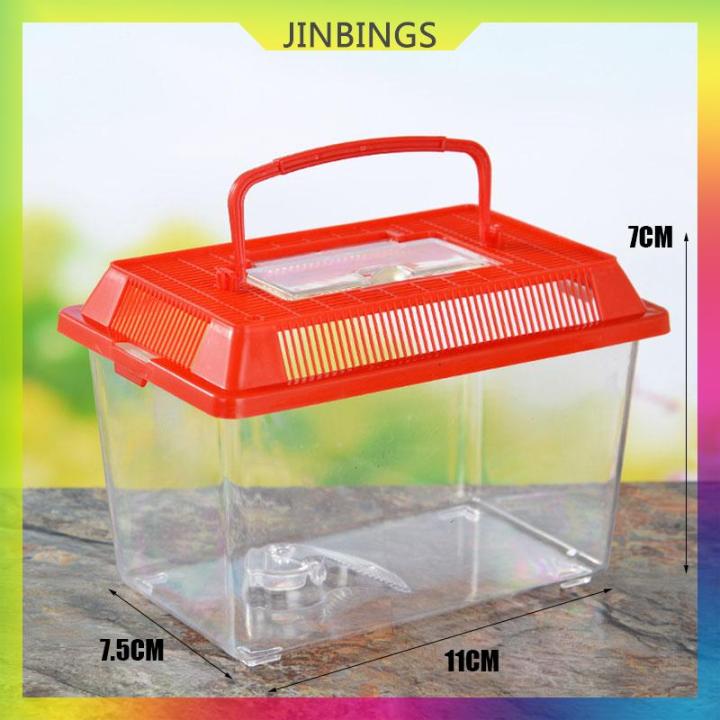 JINBINGS Portable Handheld Plastic Fish Tank Transparent Cutout Design ...