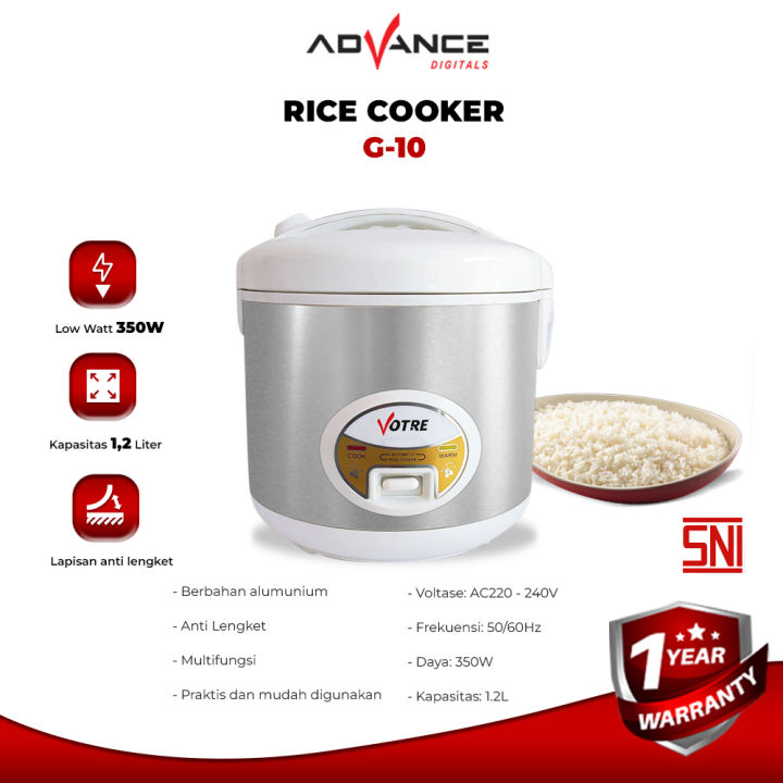 Rice Cooker Advance G10 1.2 Liter | Lazada Indonesia