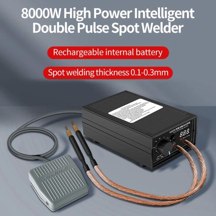 8000W Dual Pulse Spot เครื่องเชื่อม 18650 Li-แบตเตอรี่โทรศัพท์มือถือ ...