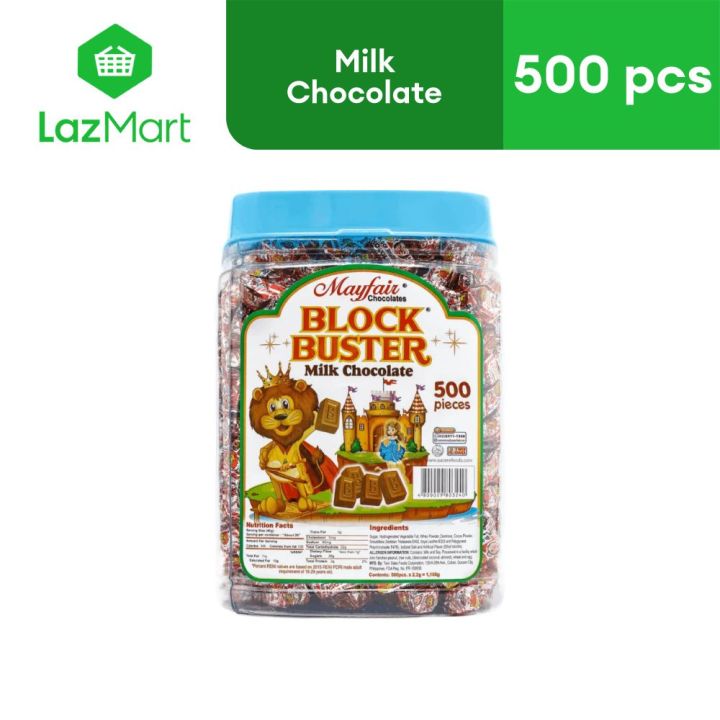 Mayfair Blockbuster Milk Choco 500pcs | Lazada PH