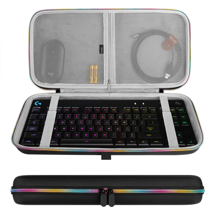 Geekria Tenkeyless TKL Keyboard Case, Hard Shell Travel Carrying Bag ...